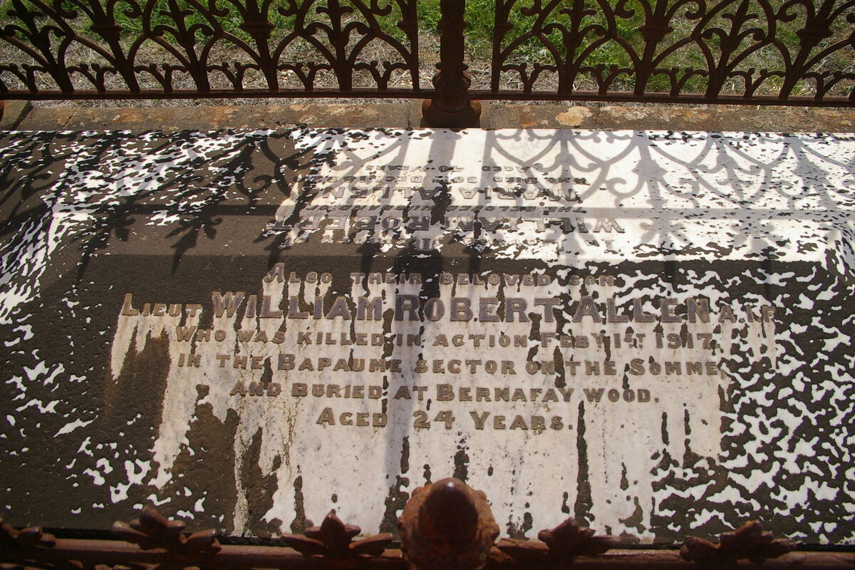 Allen, William Robert | Creswick Cemetery