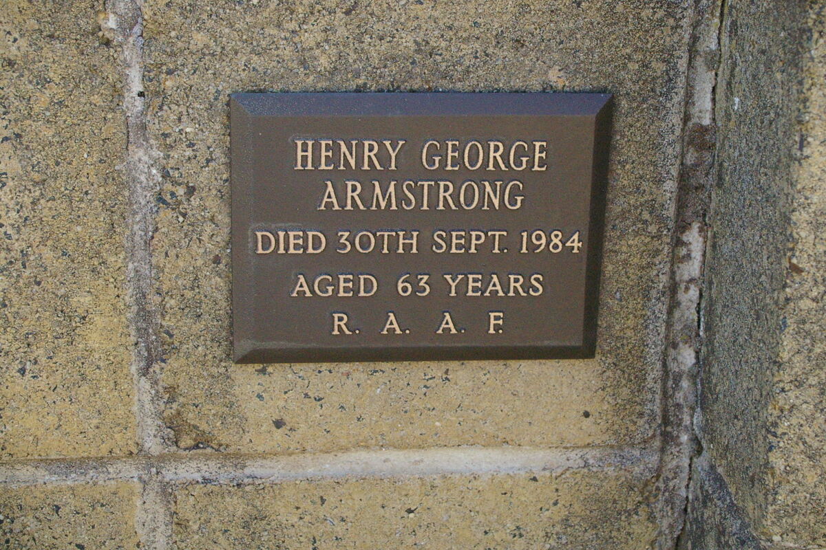 Armstrong, Henry George | Creswick Cemetery