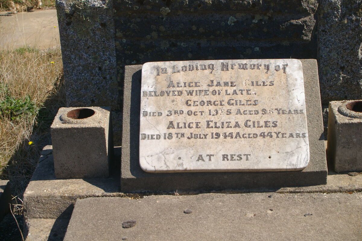 Giles, Alice Jane | Creswick Cemetery