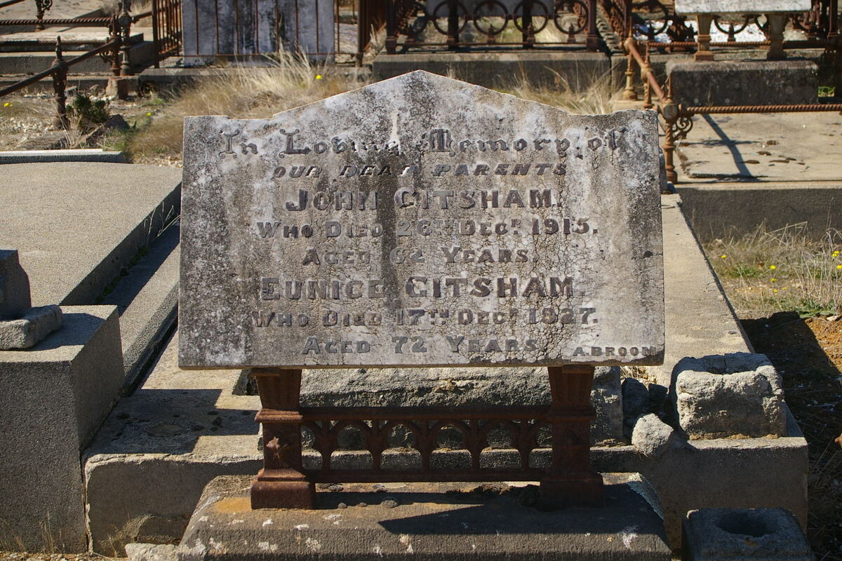 Gitsham, John | Creswick Cemetery