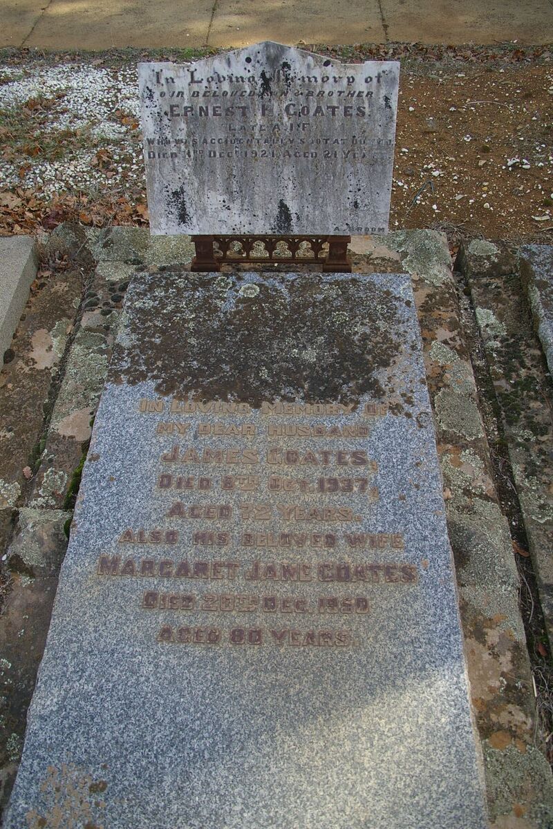 Goates, Ernest Henry | Creswick Cemetery
