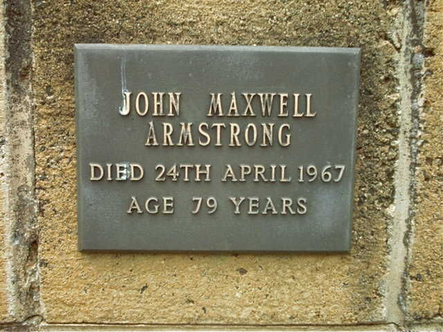 Armstrong, John Maxwell | Creswick Cemetery