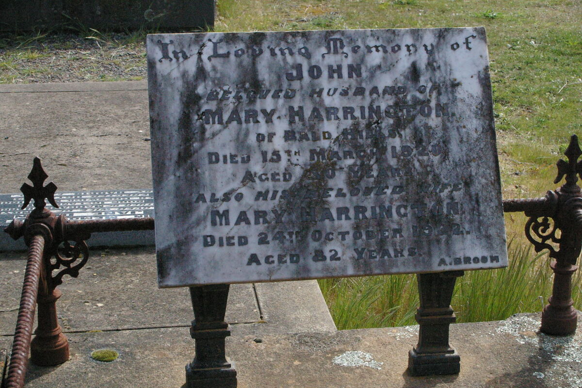 Harrington, John | Creswick Cemetery