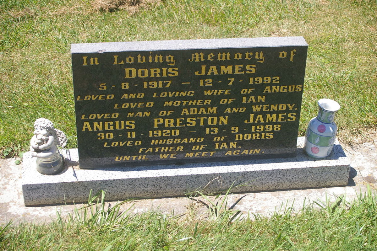 James, Angus Preston | Creswick Cemetery