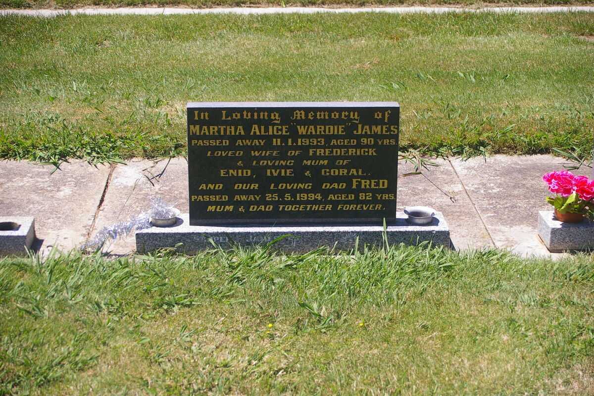 James, Frederick | Creswick Cemetery
