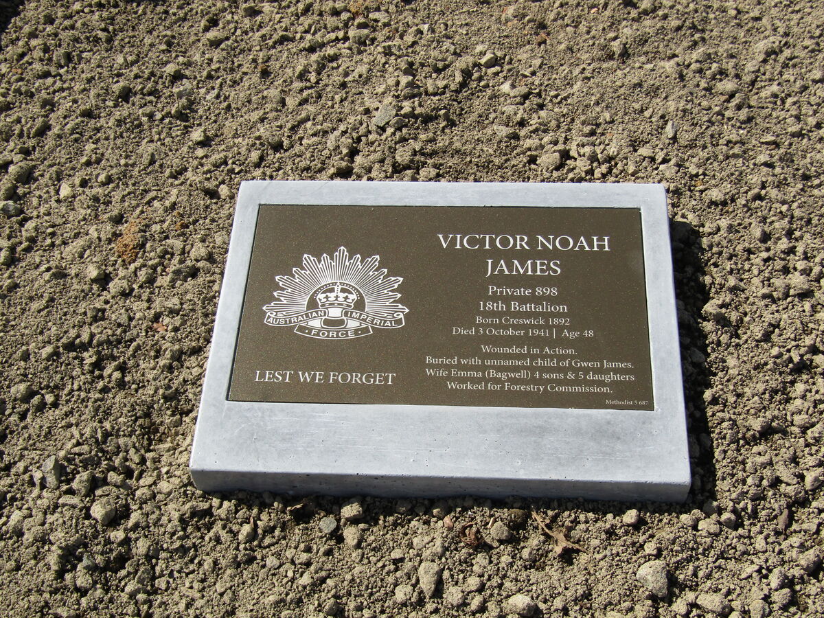 James, Victor Noah | Creswick Cemetery