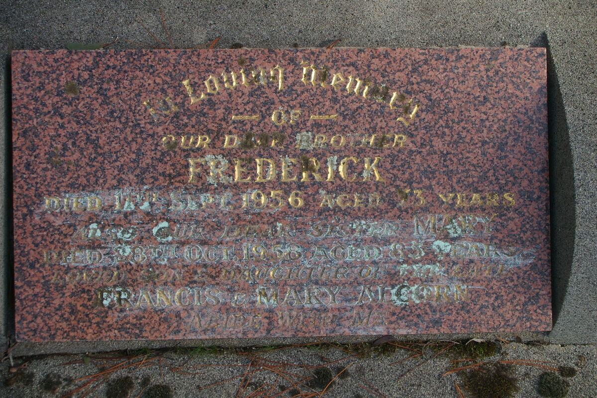 Alcorn, Mary | Creswick Cemetery