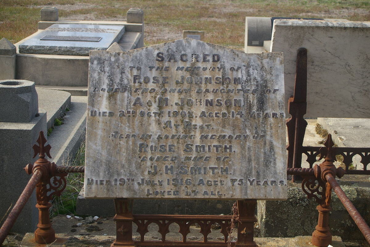 Johnson, Rose Bell | Creswick Cemetery