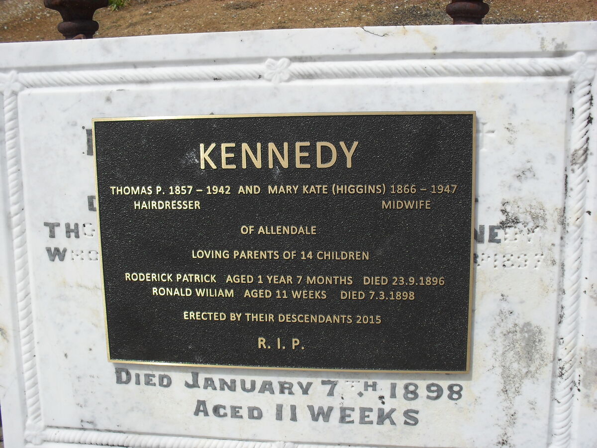 Kennedy, Roderick P | Creswick Cemetery