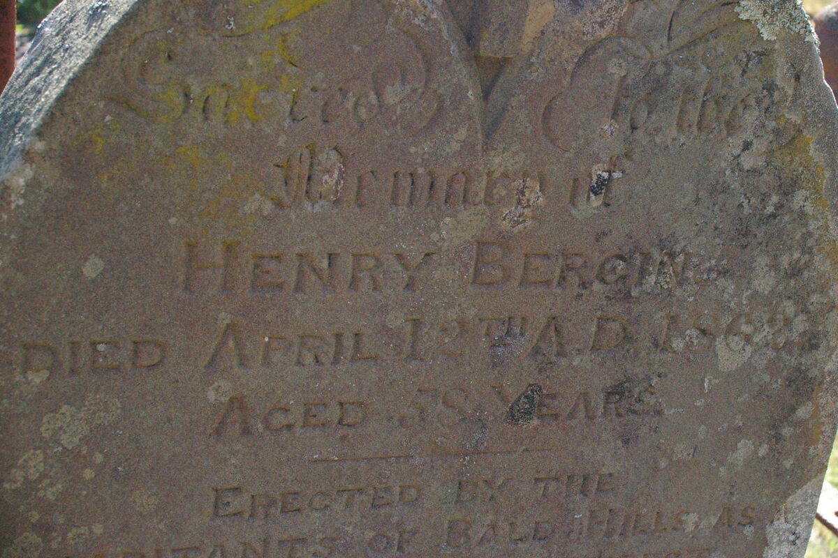 Bergin, Henry | Creswick Cemetery