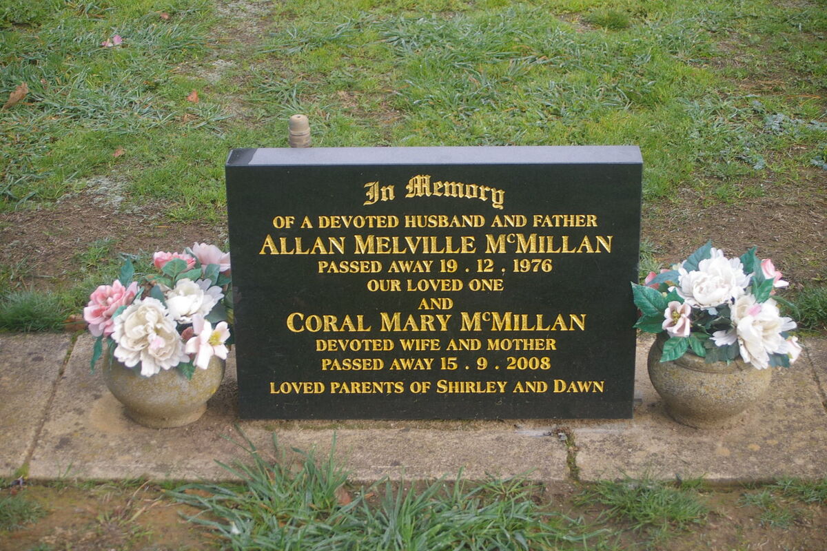 McMillan, Coral Mary | Creswick Cemetery