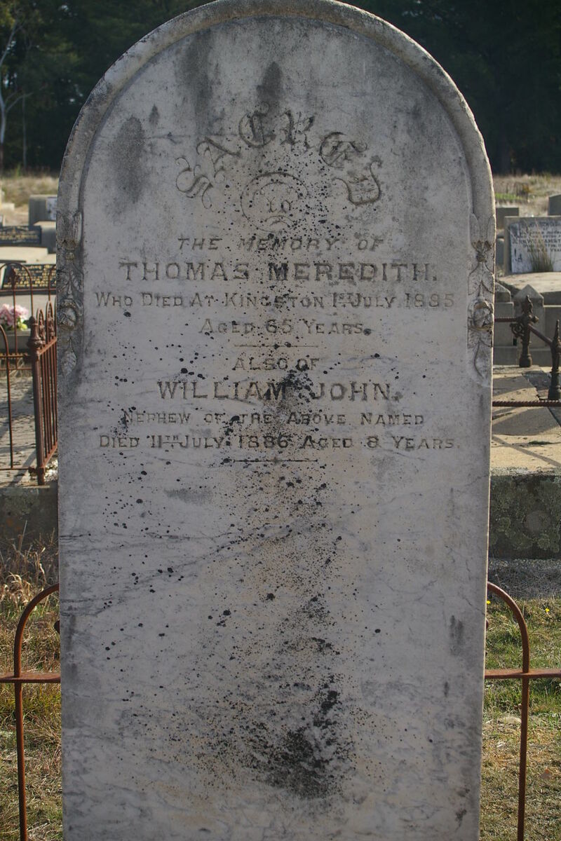 Meredith, Thomas | Creswick Cemetery