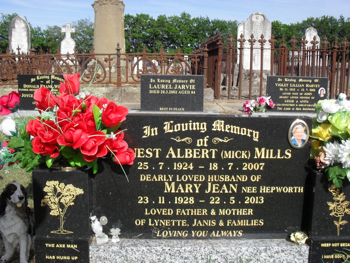 Mills, Mary | Creswick Cemetery