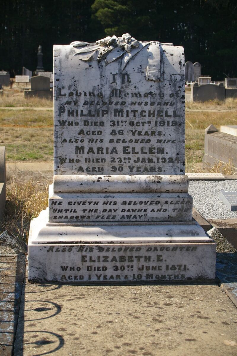 Mitchell, Maria Ellen | Creswick Cemetery
