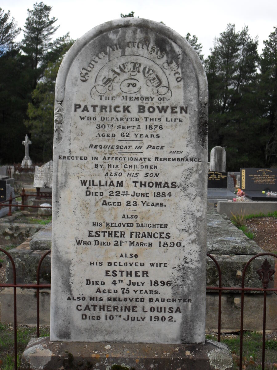 Bowen, Catherine Louisa | Creswick Cemetery