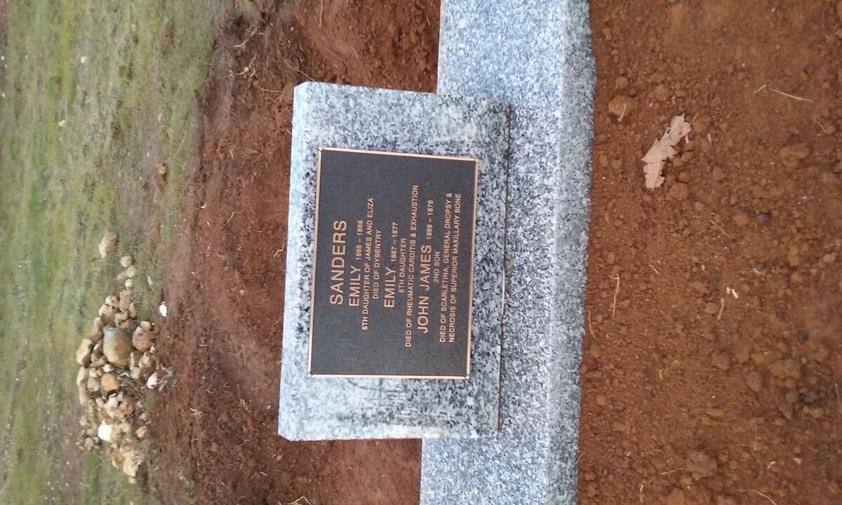 Sanders, John James | Creswick Cemetery