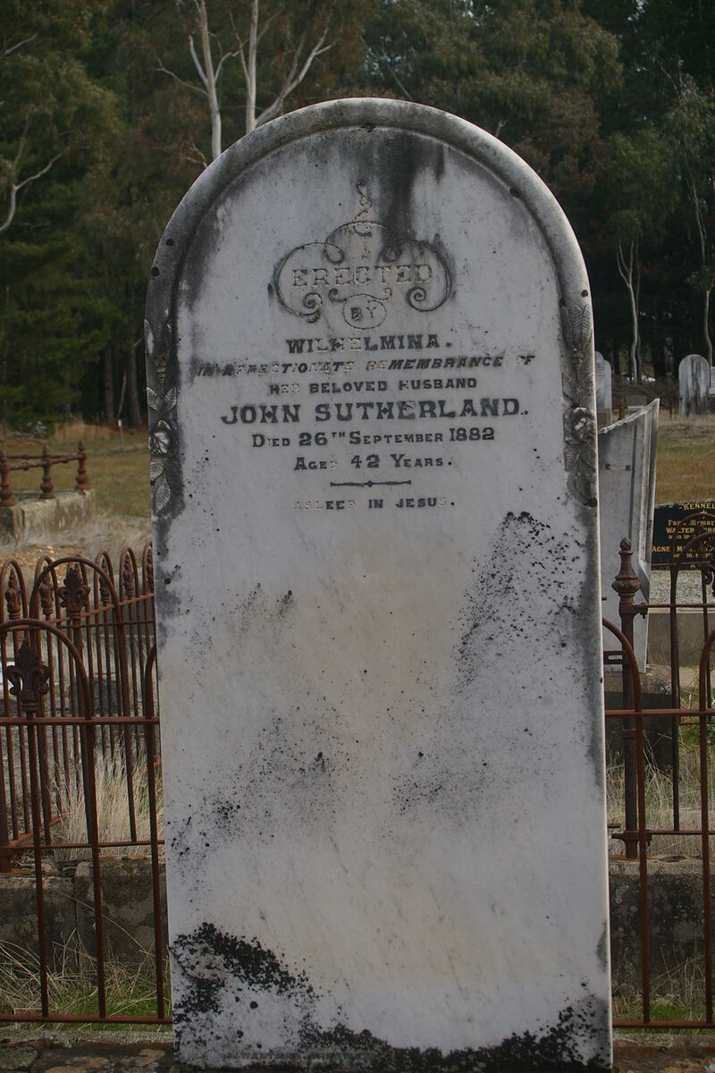 Sutherland, John | Creswick Cemetery