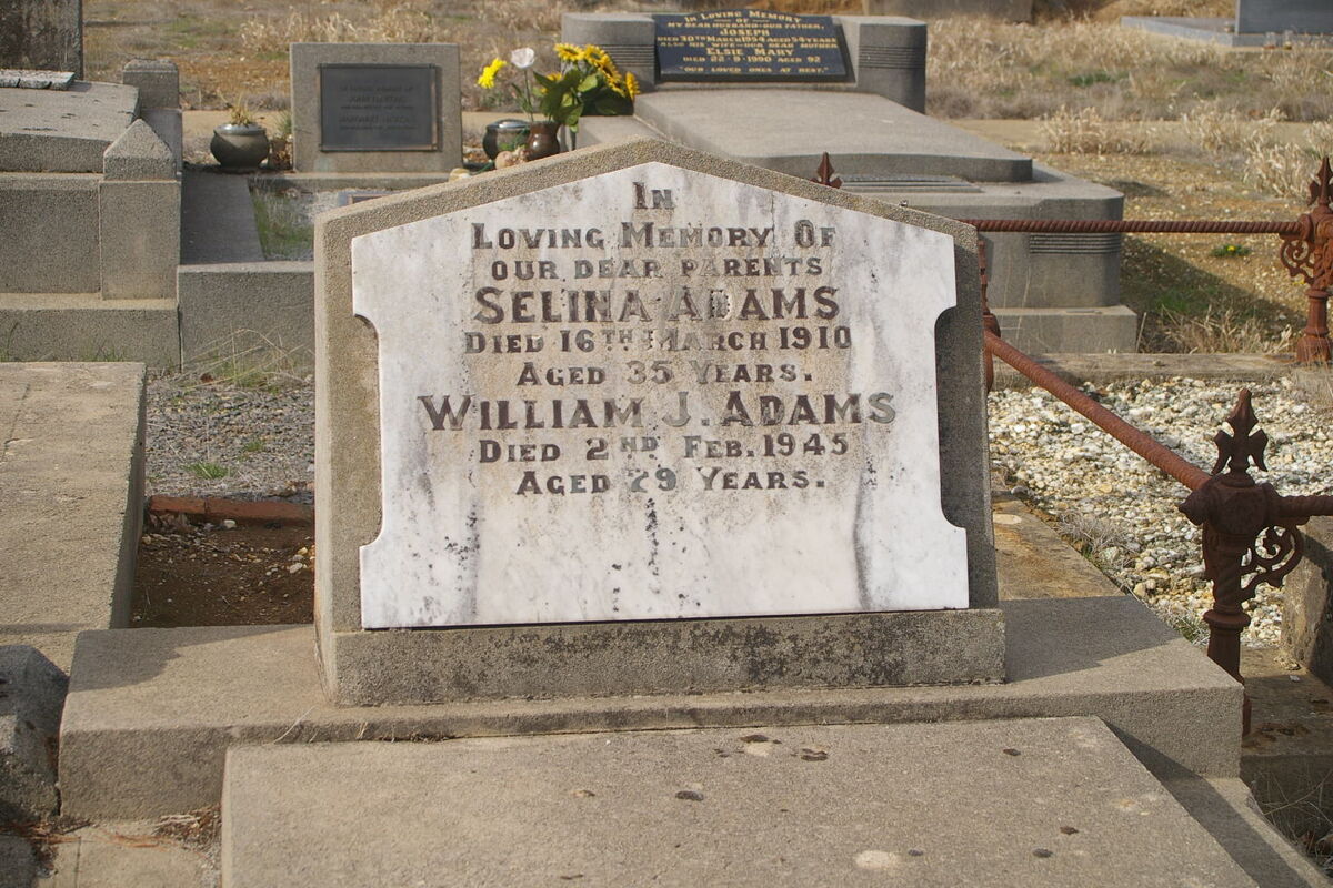 Adams, William John | Creswick Cemetery